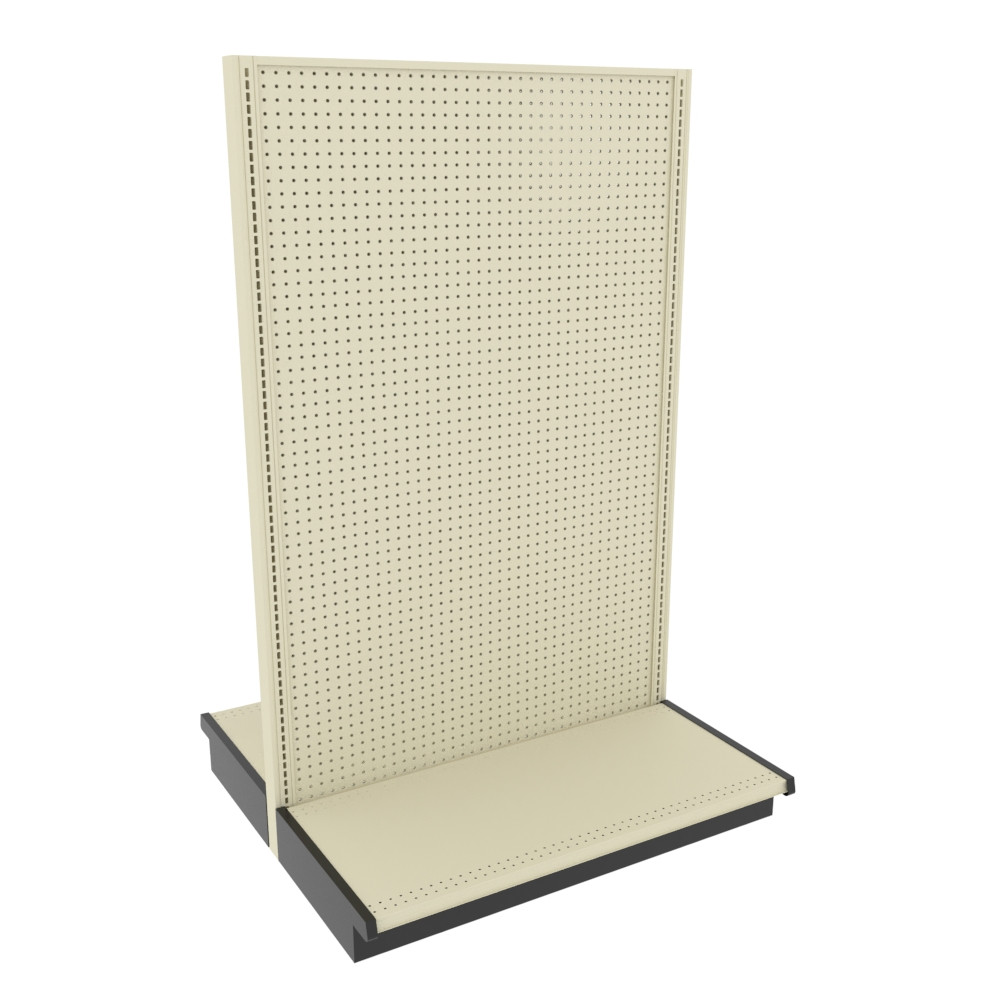 Lozier Gondola Island Display Starter, Platinum 48W 78H 22D | DGS Retail