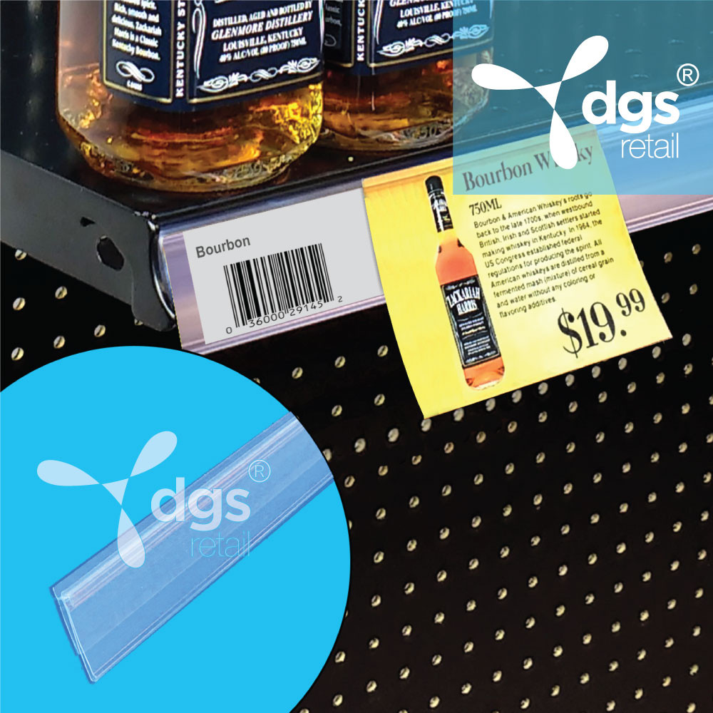 Plastic Label Holder for Gondola Shelving | Shelf Talker | DGS Retail