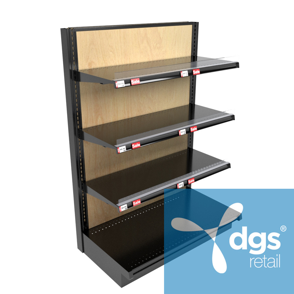 Budget-Friendly 36" Clear Gondola Shelf Fence | Effortless Adhesive ...