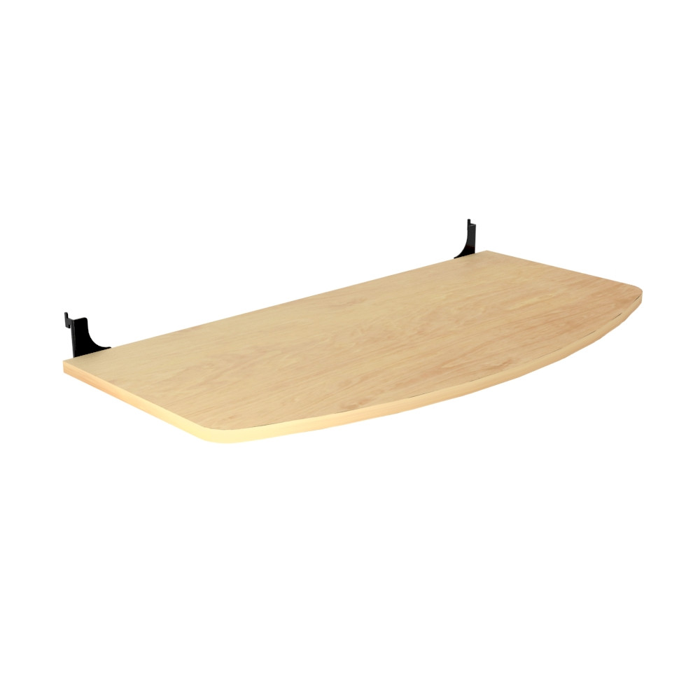 Rustic Wood Base Shelf For Gondola | Bakery Displays | DGS Retail
