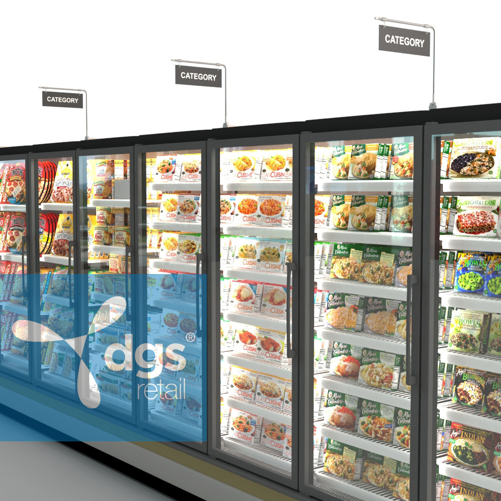 Versatile Tall Magnetic Aisle Sign Holder for Gondola & Beverage Cooler ...