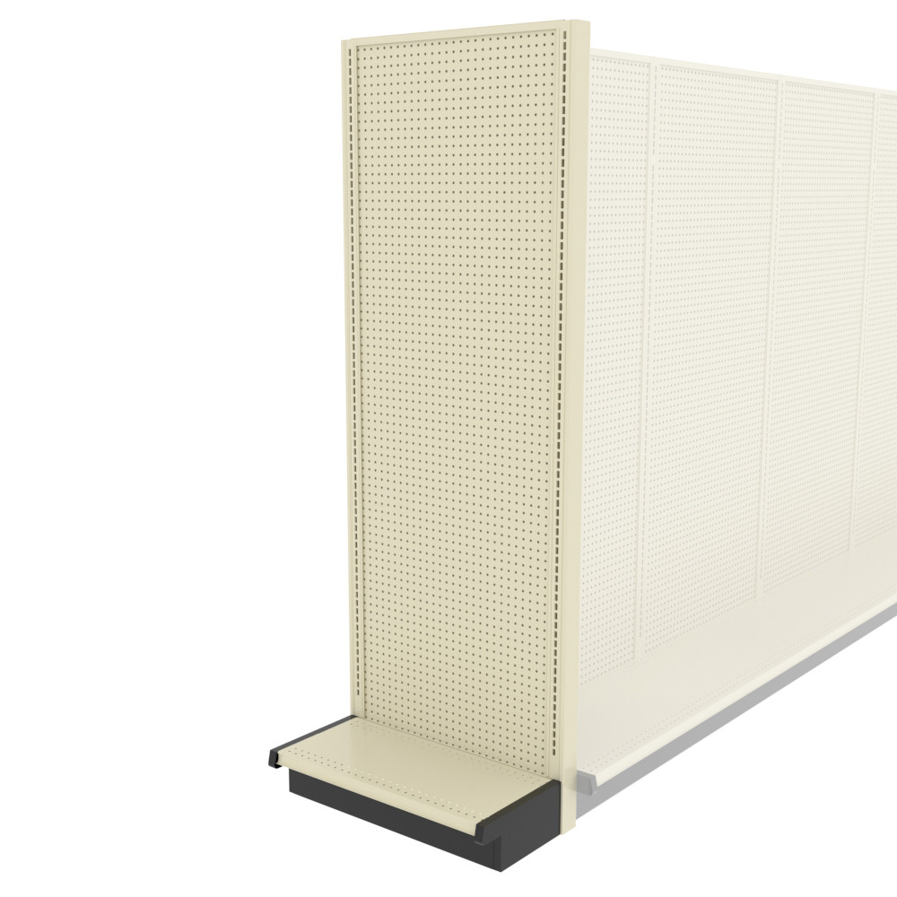 Lozier Shelving End Cap Unit, Platinum 30W 84H 13D | DGS Retail