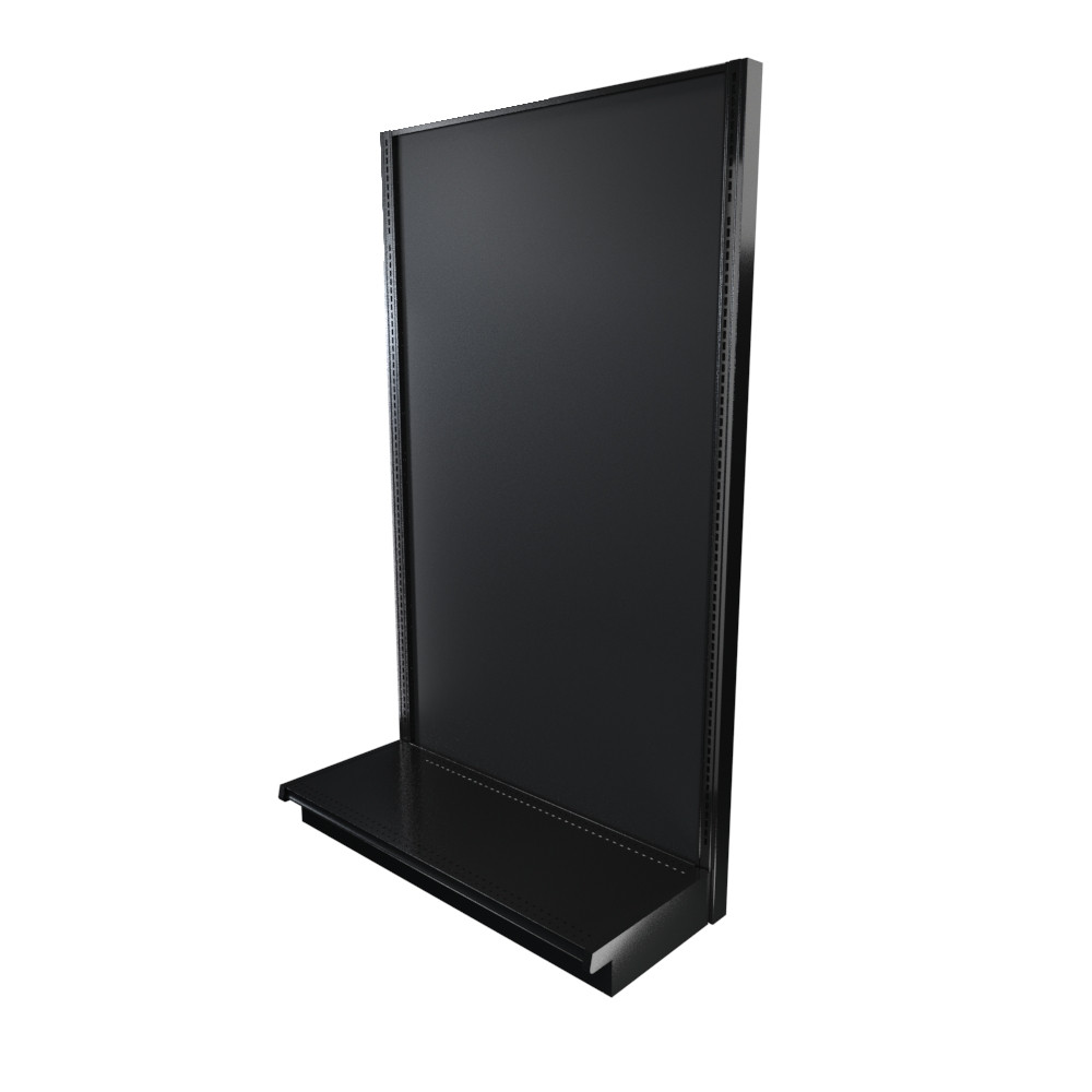 Lozier Gondola Wall Display Starter, Black Marteck 48W 84H 19D | DGS Retail