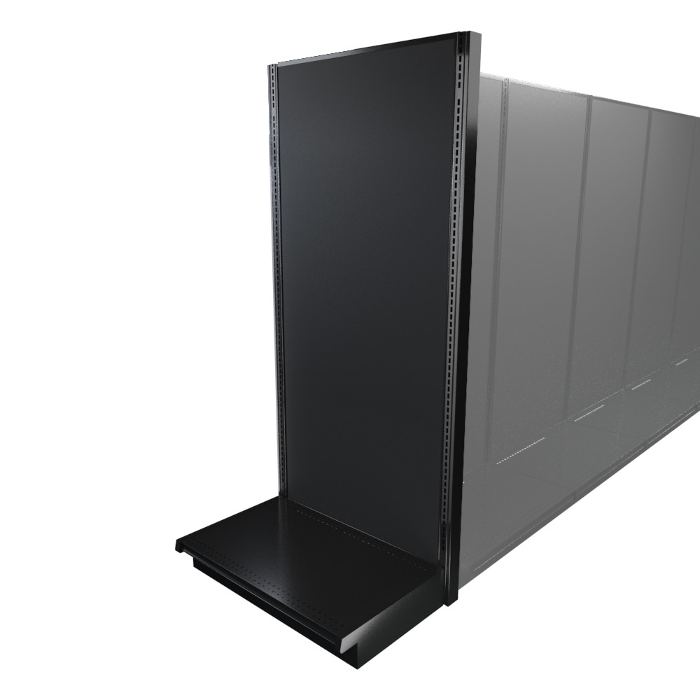 Lozier Shelving End Cap Unit, Black Marteck 36W 78H 22D | DGS Retail