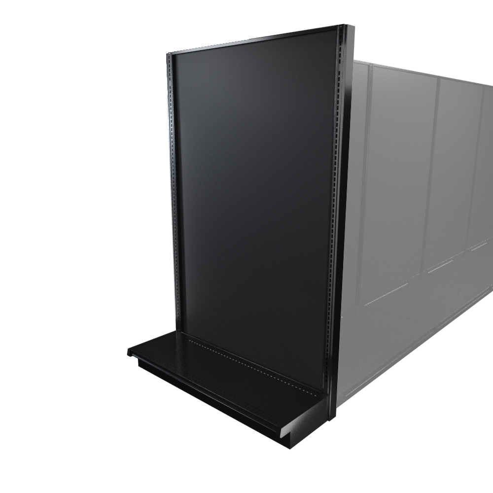 Lozier Shelving End Cap Unit, Black Marteck 48W 78H 16D | DGS Retail