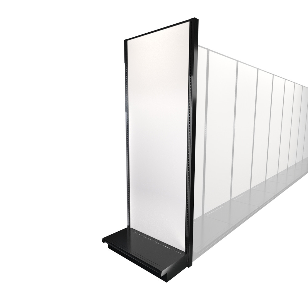 Lozier Shelving End Cap Unit, White Marteck 36W 96H 16D | DGS Retail