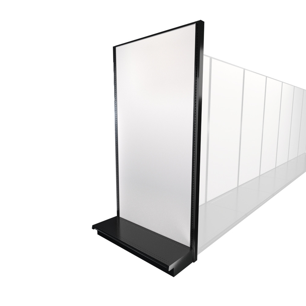 Lozier Shelving End Cap Unit, White Marteck 48W 96H 16D | DGS Retail