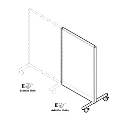 Platinum High-Capacity Rolling Gondola Shelving with Pegboard - Durable ...