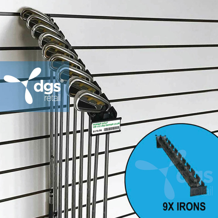 ClubExhibit Elite™: Premium Golf Club Rack for Enhanced Store Displays