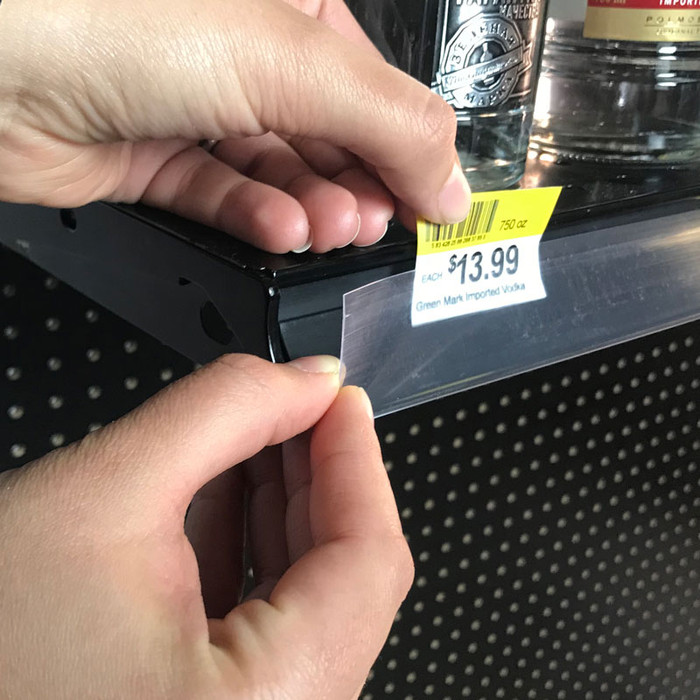 Shelf Edge Label Holders On Sale | 36"W Data Strips | DGS Retail