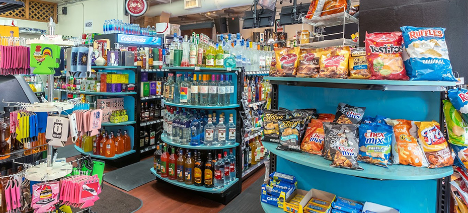 From Basic to Branded: Key West Liquors’ Aquarius Wood Gondola Shelving ...