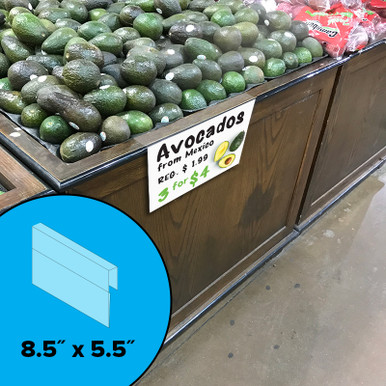 VersaHang™ Compact Acrylic Sign Holder with J-Shape for Hanging: High ...