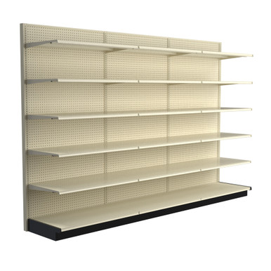 Platinum Gondola Shelving by Lozier - 12ft Wide, 96"H, 25"D, 18-Shelf ...