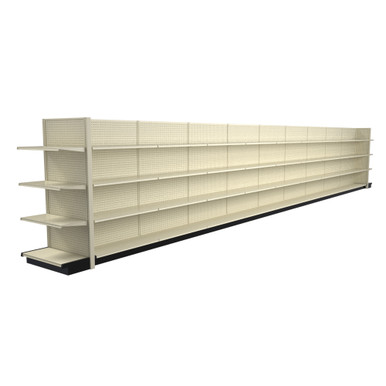 Double-Sided Retail Shelving Unit - 40ft Wide, 72"H, 16"D with 80 ...