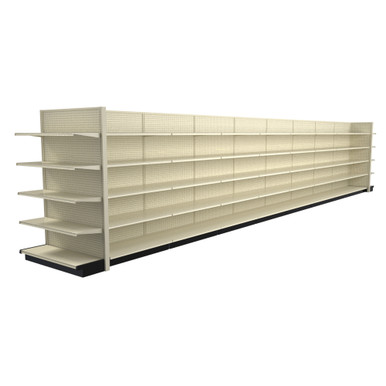 Lozier 36ft Wide Retail Shelving - 22"D Base Shelves, 78"H, 90 Shelves