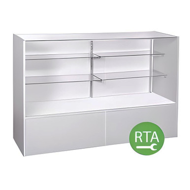 48 inch Full Vision Gray Display Case Ready to Assemble | DGS Retail