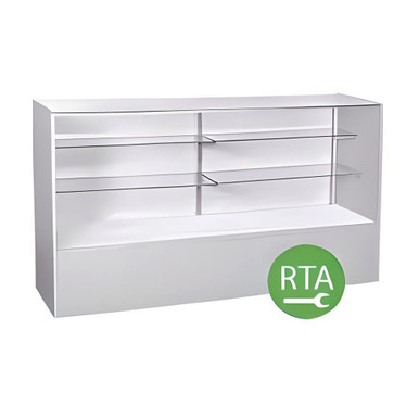 70 inch Full Vision Gray Display Case Ready to Assemble | DGS Retail