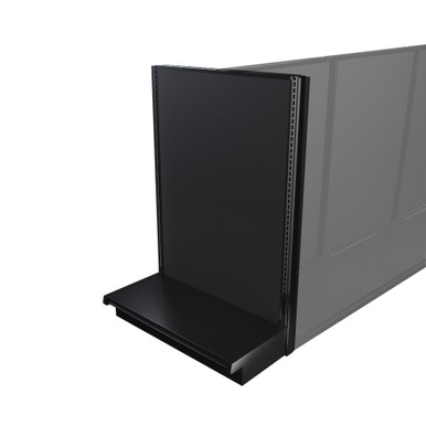 Lozier Shelving End Cap Unit, Black Marteck 36W 54H 16D | DGS Retail