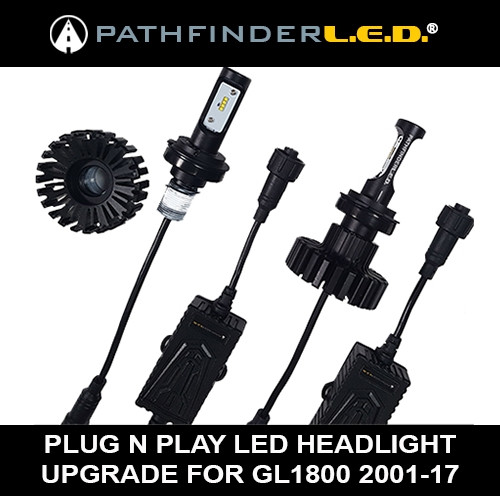 PATHFINDERLED HONDA GOLD WING GL1800/F6B HIGH PERFORMANCE LED HEADLIGHT KIT
