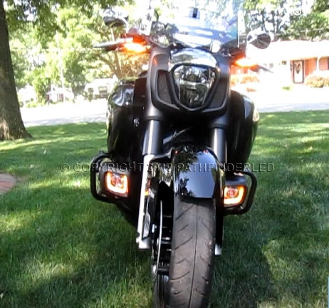 HONDA F6B REAR LED CONVERSION PKG (RED+AMBER/OPTIONAL FLASHER)