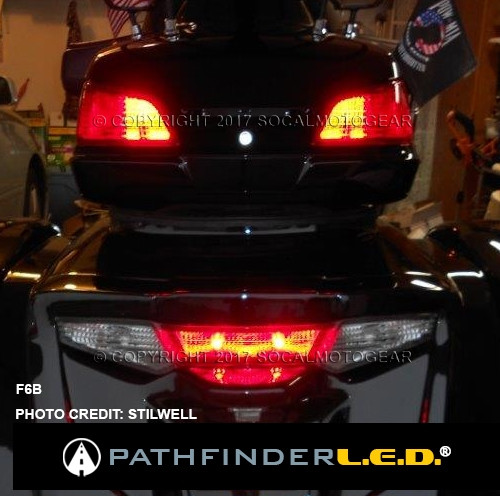 HONDA F6B REAR LED CONVERSION PKG (RED+AMBER/OPTIONAL FLASHER)