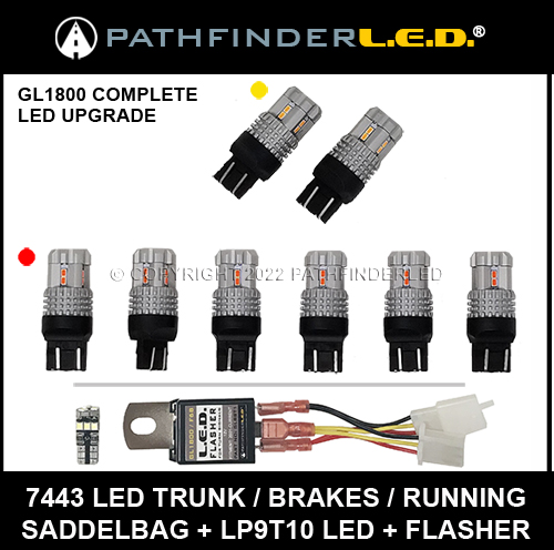 G18RPK GL1800 REAR LED CONVERSION KIT (7443R+7443A/OPTIONAL FLASHER)