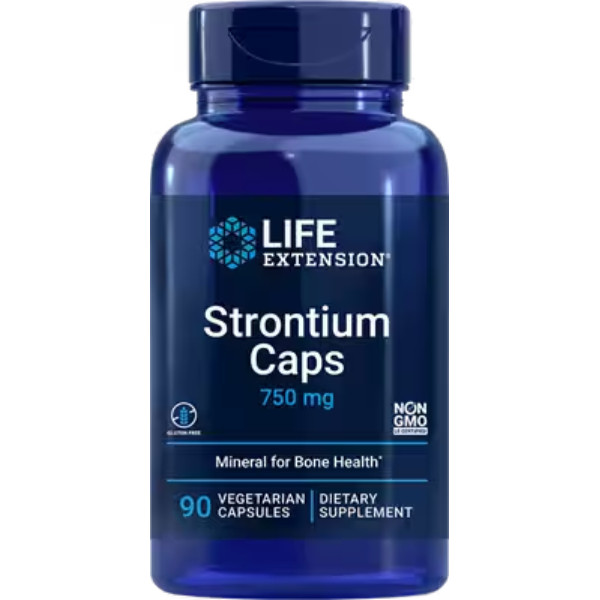 Strontium Caps (Citrate) 90 VCaps (750 mg- Serving) 250mg each - Tahoma ...