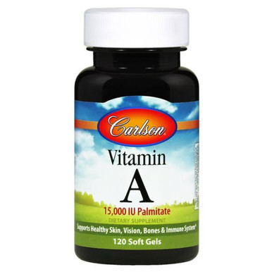 Vitamin A Palmitate 120 SoftGels (15,000 IU/4500mcg) - Tahoma Supplements