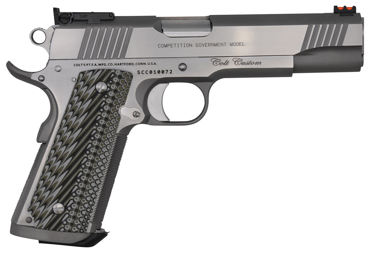 Colt 1911 Gov 45 ACP 5" Stainless O1911C-SS-CLH