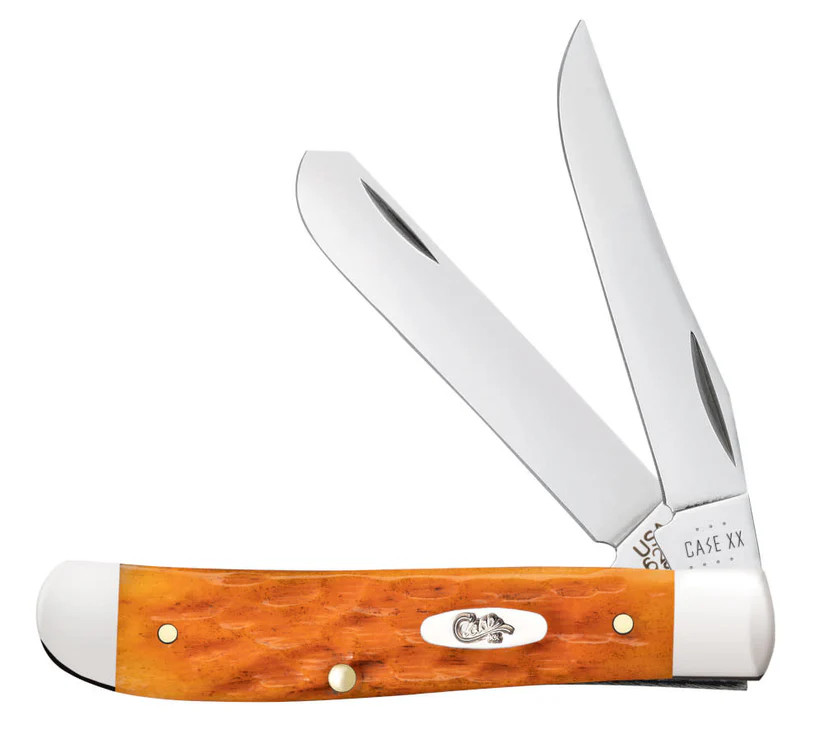 Case Trapper Folding Knives Yellow 00161