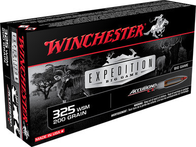 Winchester Expedition Big Game 325 WSM 200 Grain Winchester AccuBond CT ...