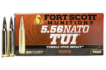 Fort Scott Tumble Upon Impact 556 NATO 70 gr For Sale