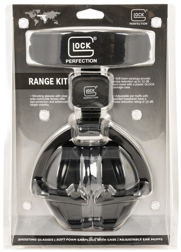 Glock Range Kit Hearing Protection Shooting Earmuffs Black AP60220 ...