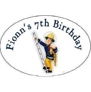 Personalised Fireman Sam Labels (8 Pack) | Custom Labels