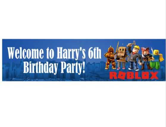 Personalised Roblox Banner | Custom Party Banners