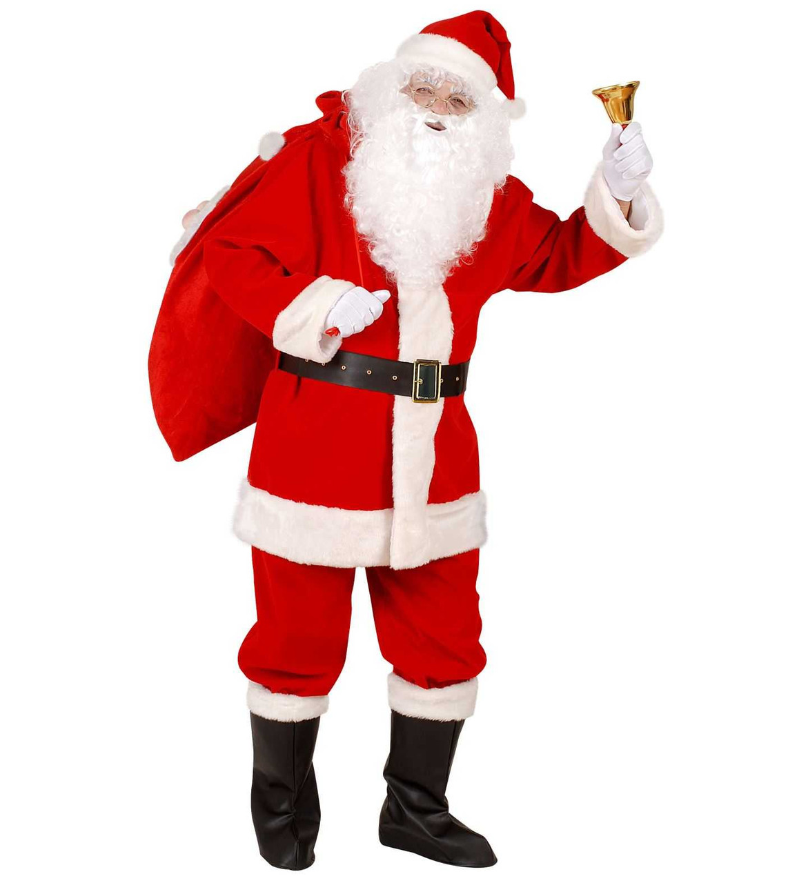 Professional Santa Claus Suit | Authentic Red Velvet Costume