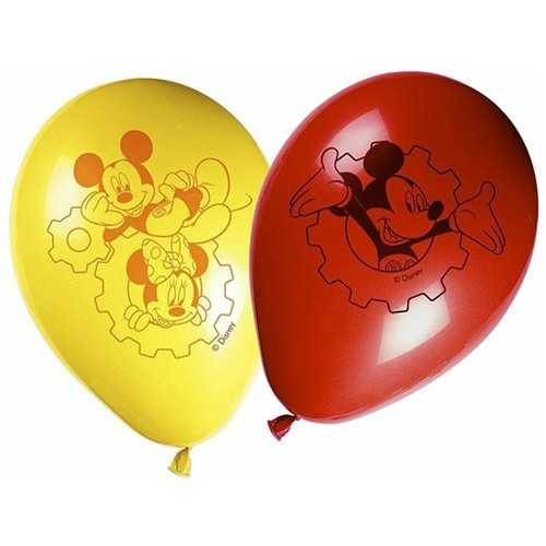 Mickey Mouse Latex Balloons - 8 Per Pack | PartyWorld
