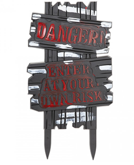 Plastic Danger Sign