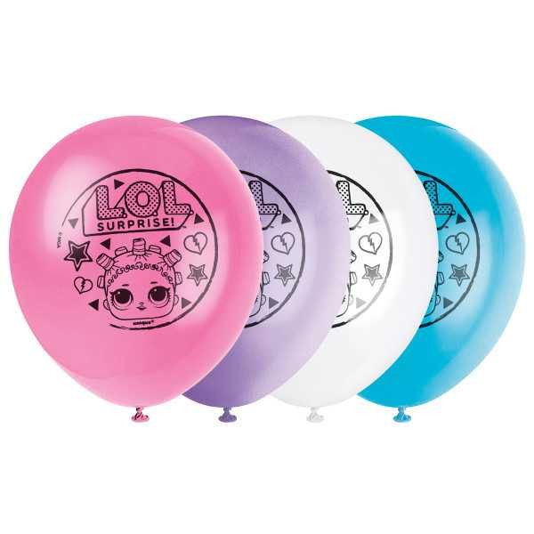 LOL Surprise Latex Balloons (8 Pack)