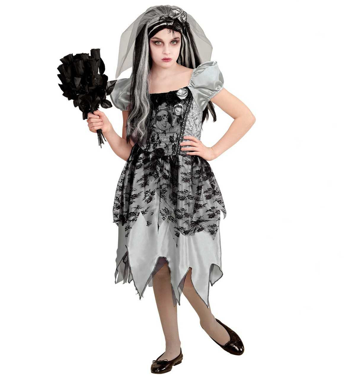 Girls Ghostly Bride Costume | Halloween Dress for Kids