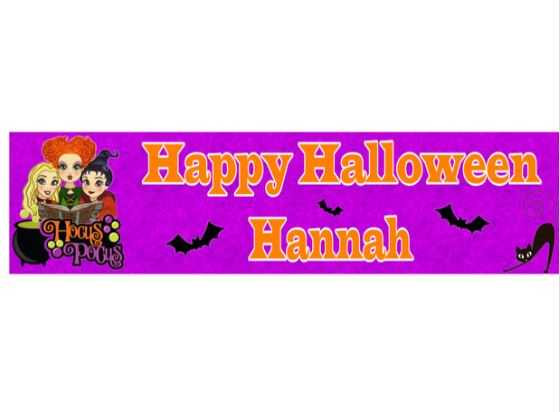Personalised Hocus Pocus Halloween Banner | Decorations