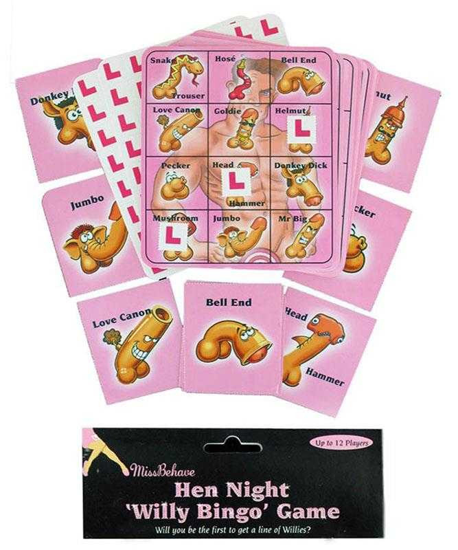 Hen Night Willy Bingo Game | Fun Bachelorette Party Game