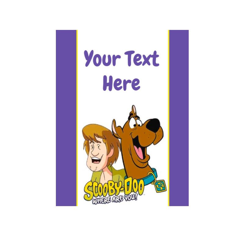Personalised Scooby Doo Wine Labels (4 Pack)