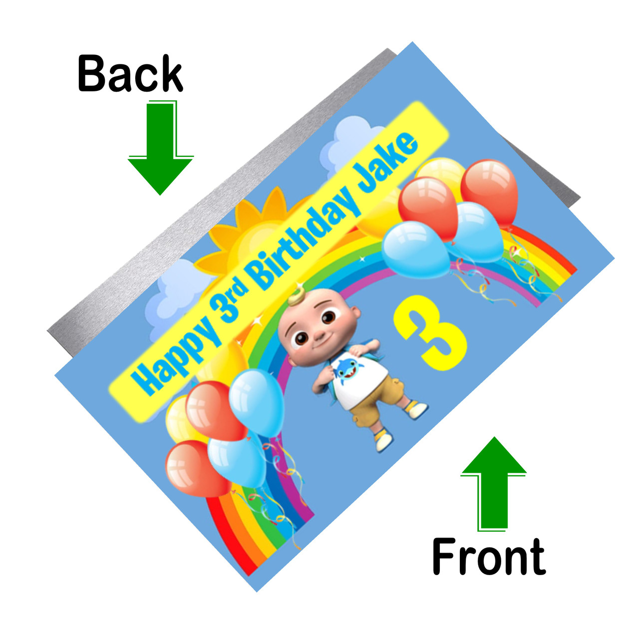 Personalised Cocomelon JJ Cake Topper