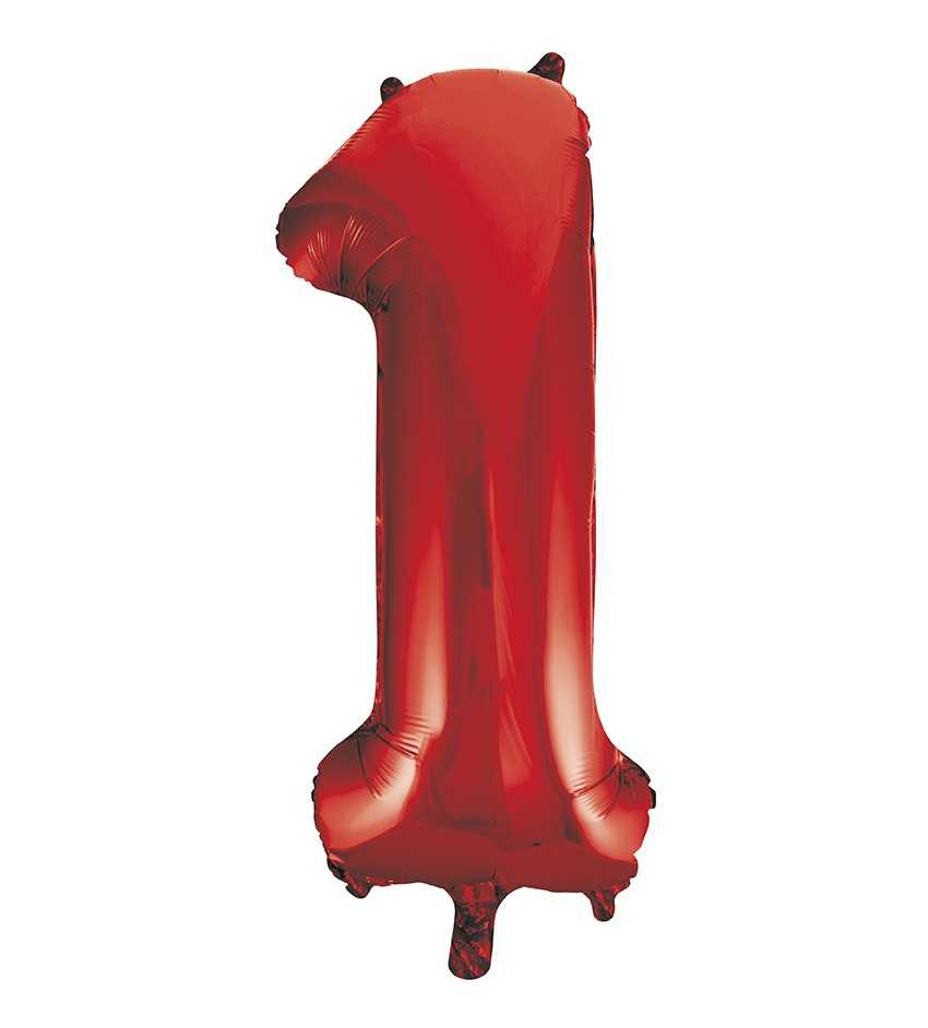 Red Number 1 Balloon | Balloons | Red Party Supplies
