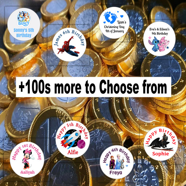 Personalised Safari Chocolate Coins