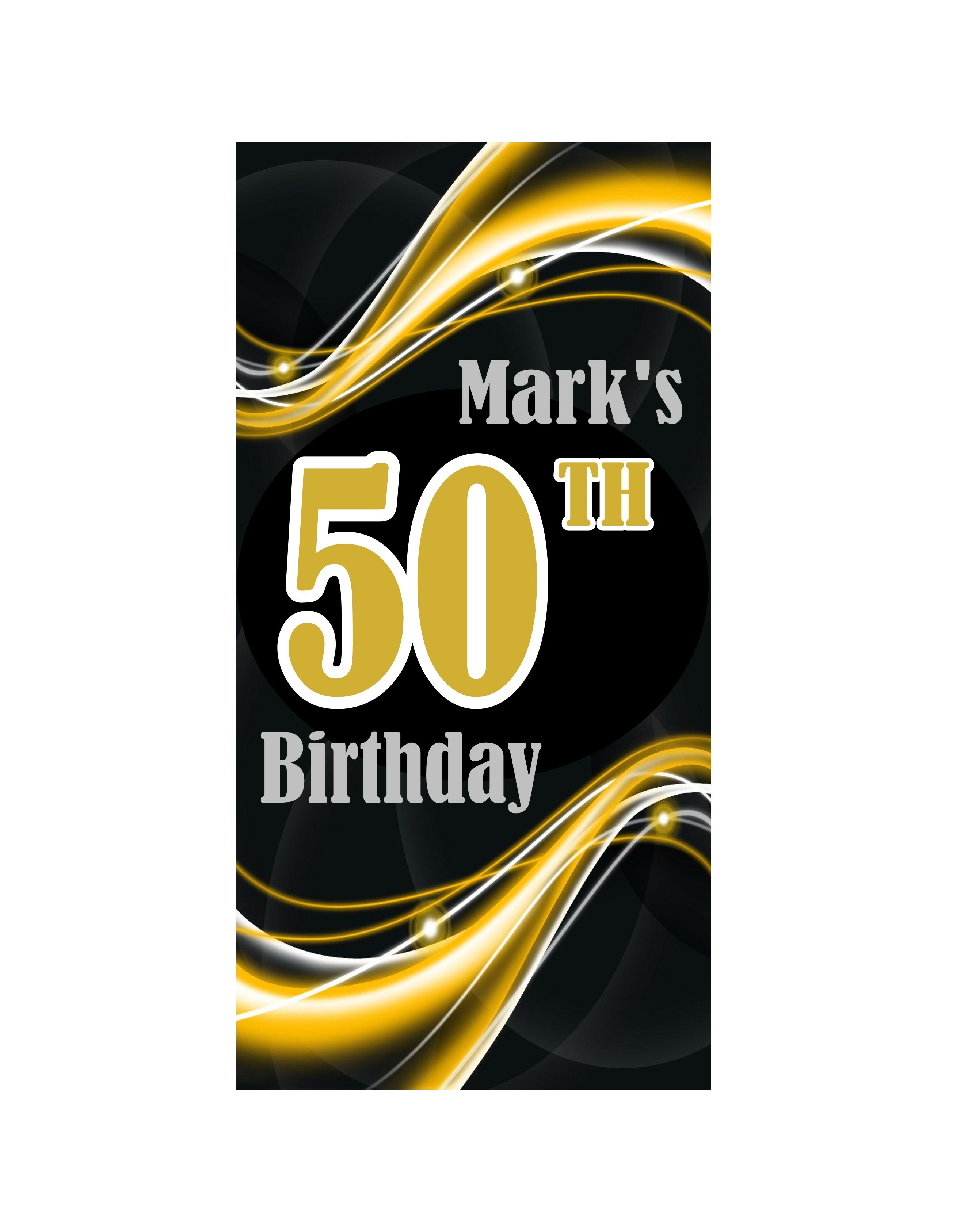 Personalised Birthday Ages Door Banner - Custom Party Banner