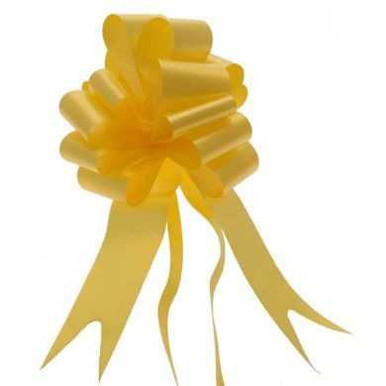 Yellow Pull Bow Ribbon | Size - 50mm | PartyWorld