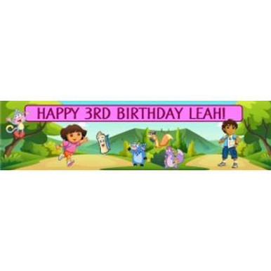 Personalised Dora Banner | Custom Banners