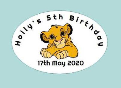 Personalised Simba Bag Label (8 Pack) - Shop Now